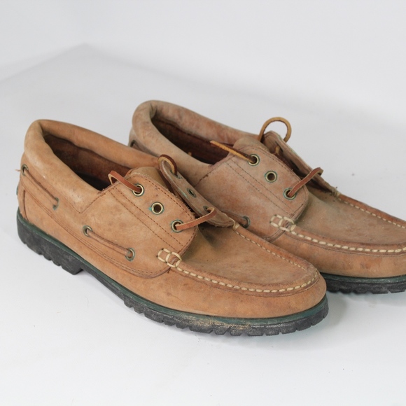 Seal Harbor | Shoes | Vintage Seal Harbor Mens Leather Boat Shoes ...
